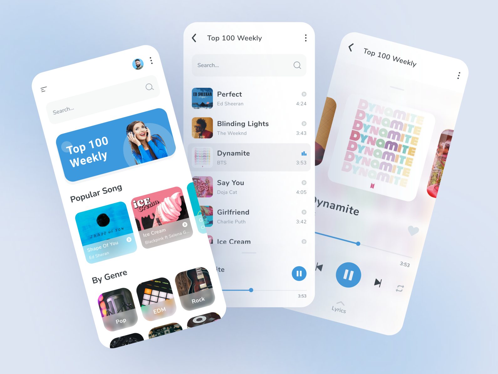 Music Streaming App by Aryo Pamungkas for SLAB Design Studio on Dribbble