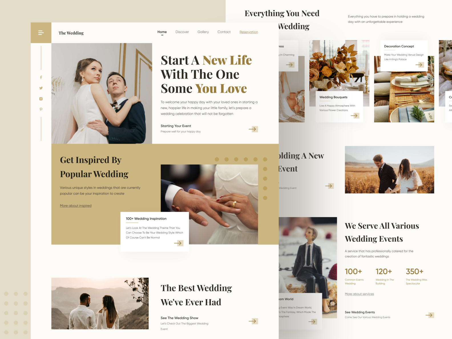 Wedding Website by Aryo Pamungkas for SLAB Design Studio on Dribbble