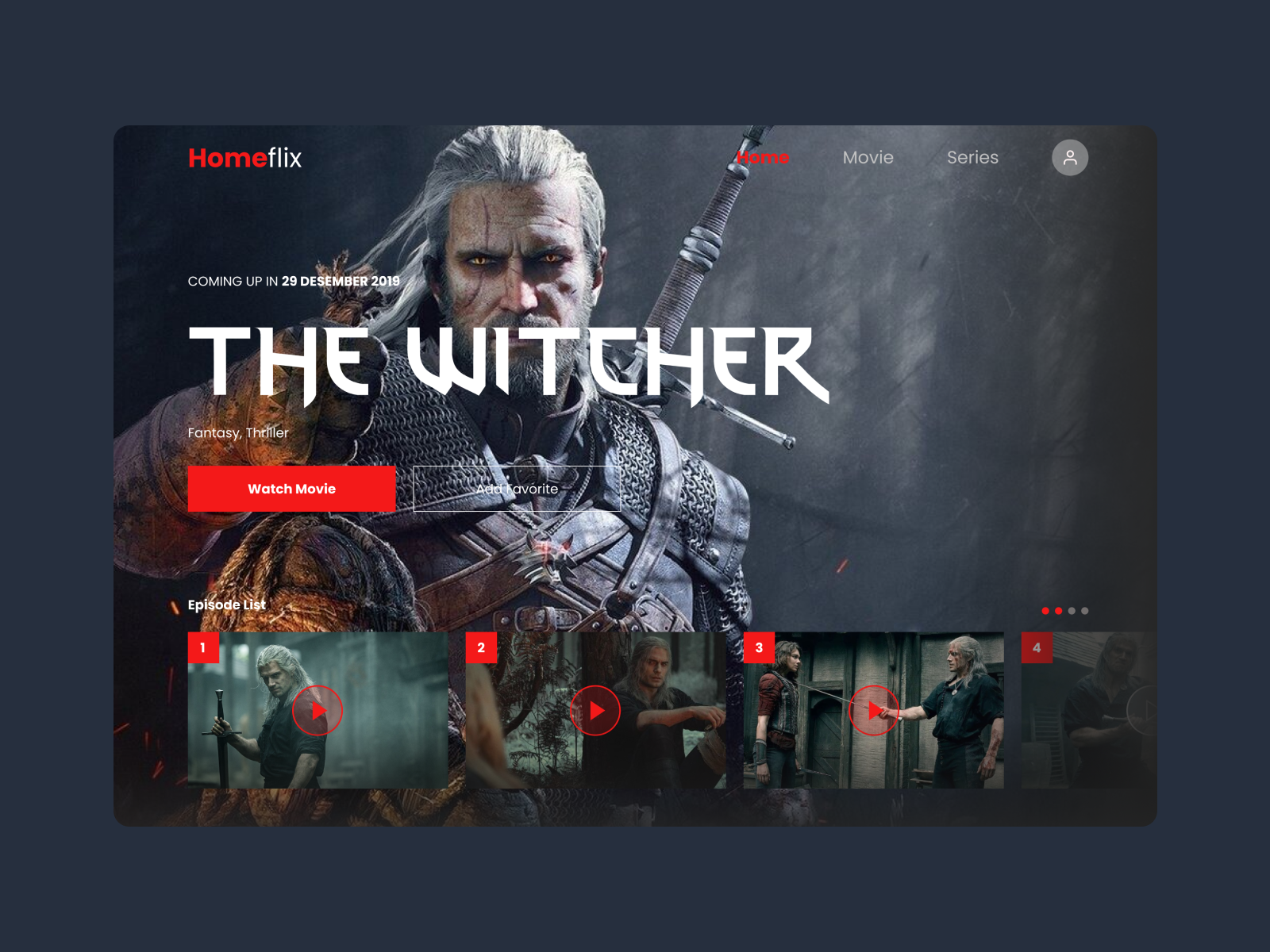 #Day1 - Homeflix Website Design by Teguh Ramadhan on Dribbble