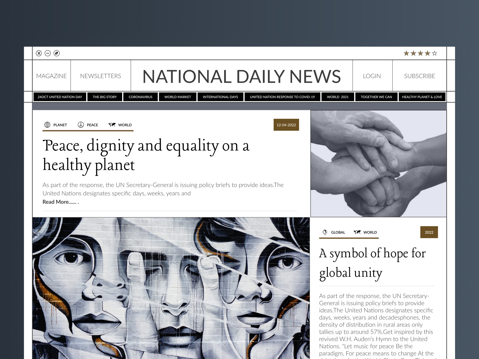 NEWS Website Concept. by AISHWARYA SINHA for Nickelfox - UI/UX Design ...