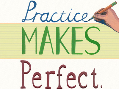 Practice Makes Perfect by Haydn Symons on Dribbble