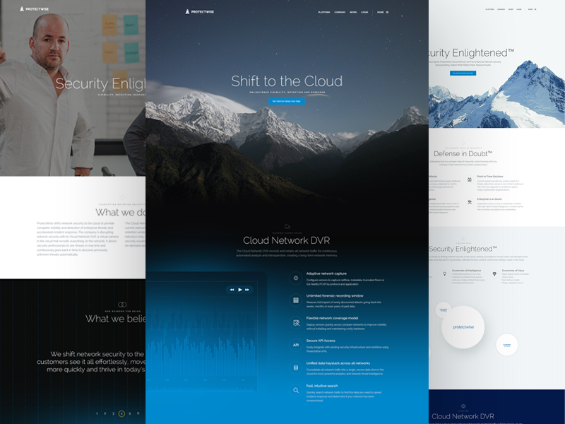 Protectwise : It's alive! by ueno. on Dribbble