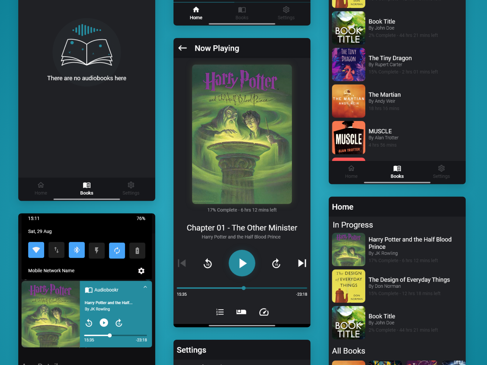 Audiobook App UI by Niall the Designer on Dribbble