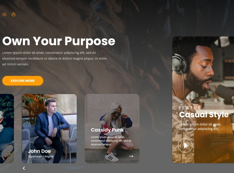 Entertainment website ui design by Shazim Bin Sarfaraz on Dribbble