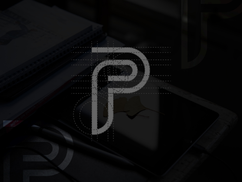P Logo Process by BriantVector on Dribbble