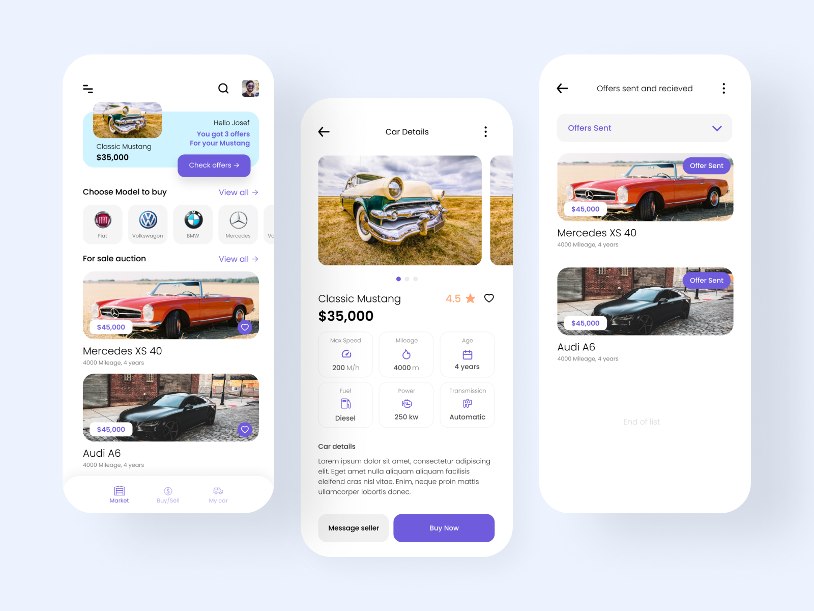 Car Marketplace App by lazy kar for LazyInterface UI UX Team on Dribbble