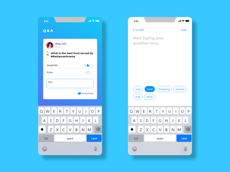 Question Answer App Design by lazy kar on Dribbble