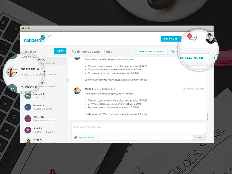 Dribbble - workspace-messenger.jpg by Mahmoud Ilyan