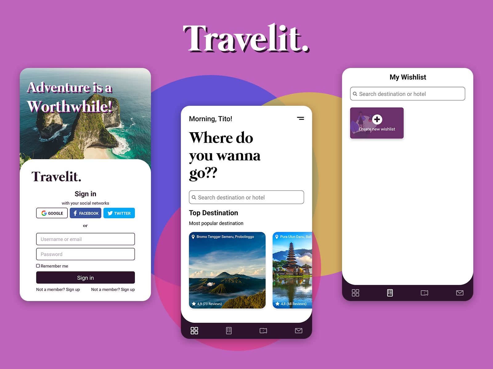 Travelit design remake by Maulana Tito on Dribbble