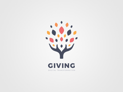 Giving logo - colored by DtailStudio - Dribbble
