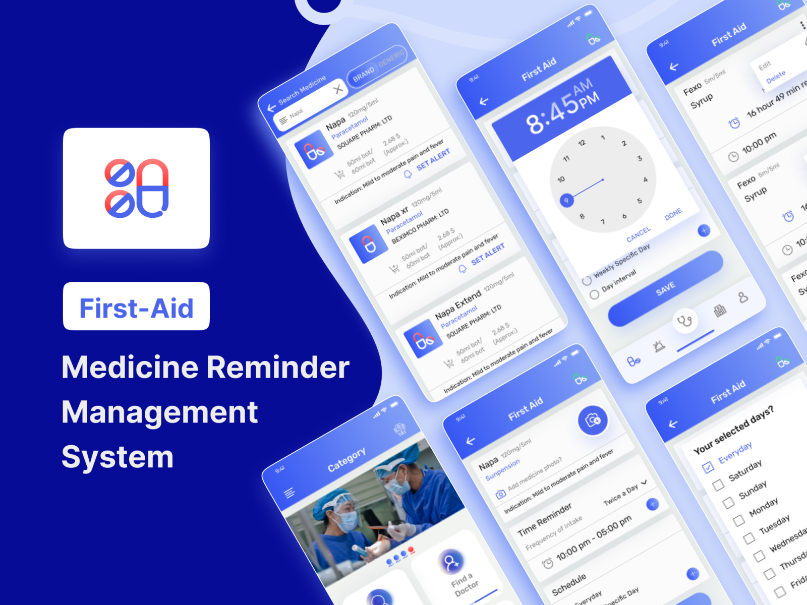 Medicine Reminder Mobile App Design by MD. HASIBUL ISLAM on Dribbble
