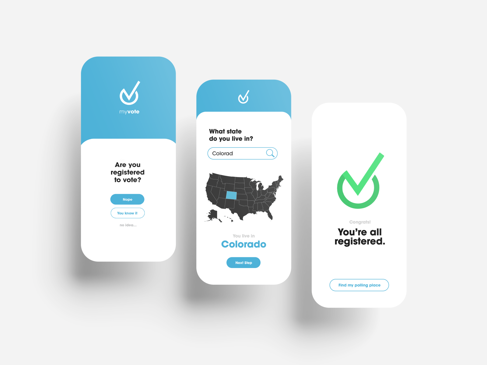 'MyVote' Voting App Concept by Jack Duran on Dribbble