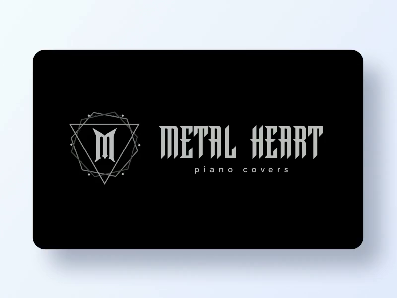Metal Heart Logo by Anastasia Shalik on Dribbble