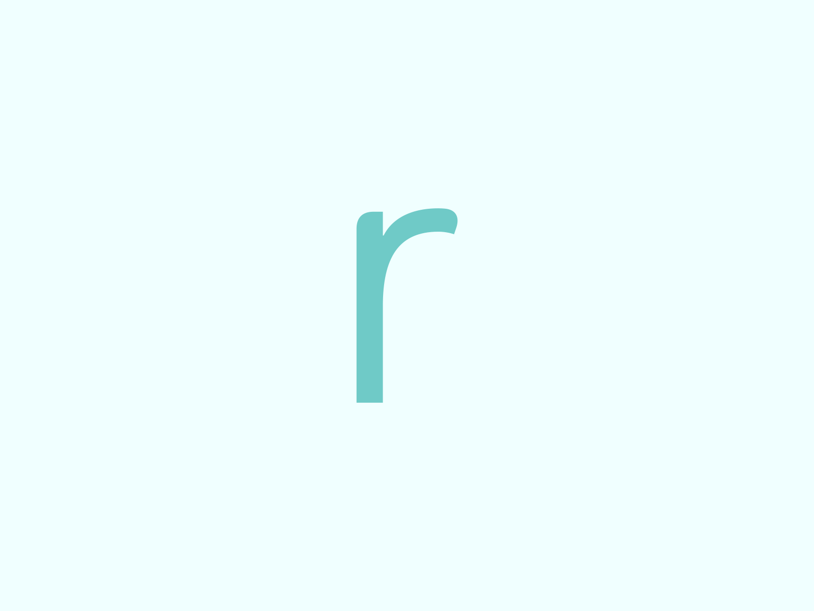 Lowercase r Glyph by Eksign on Dribbble
