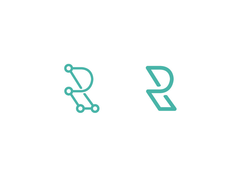 Letter R + Synapses - Option 2 by Samadara Ginige on Dribbble