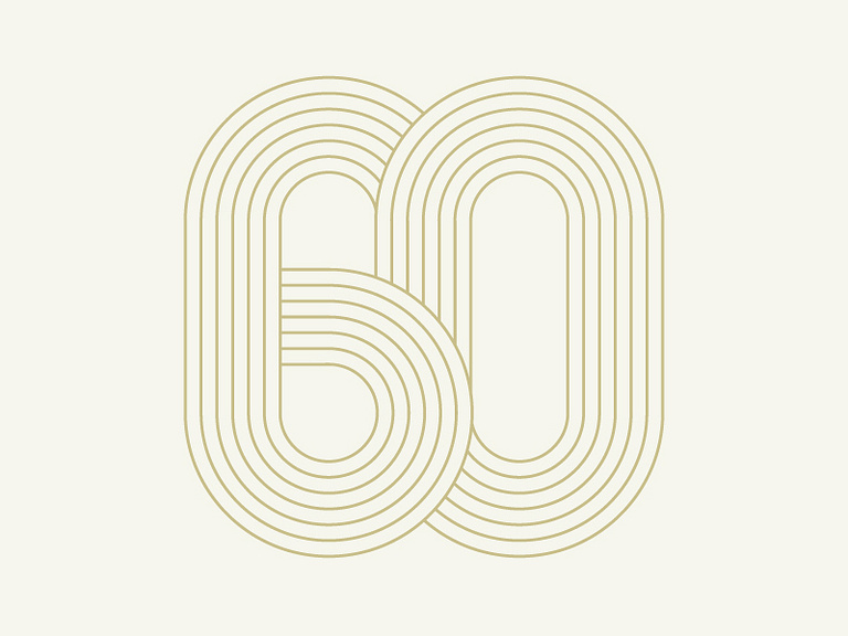 60 monogram by Samadara Ginige on Dribbble