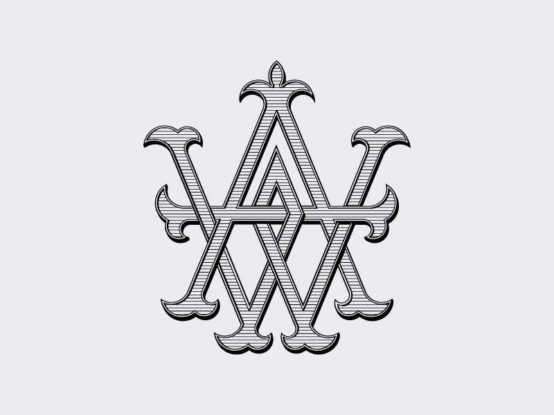 AW Monogram by Brian Collier on Dribbble