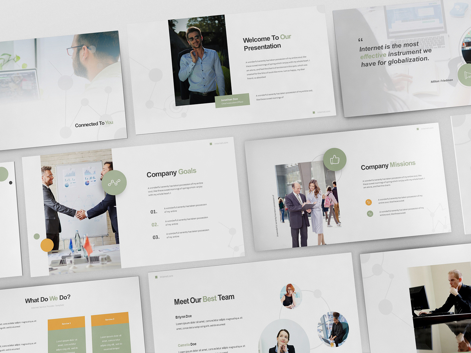 Internet Service Provider Powerpoint Template By Giant Design On Dribbble