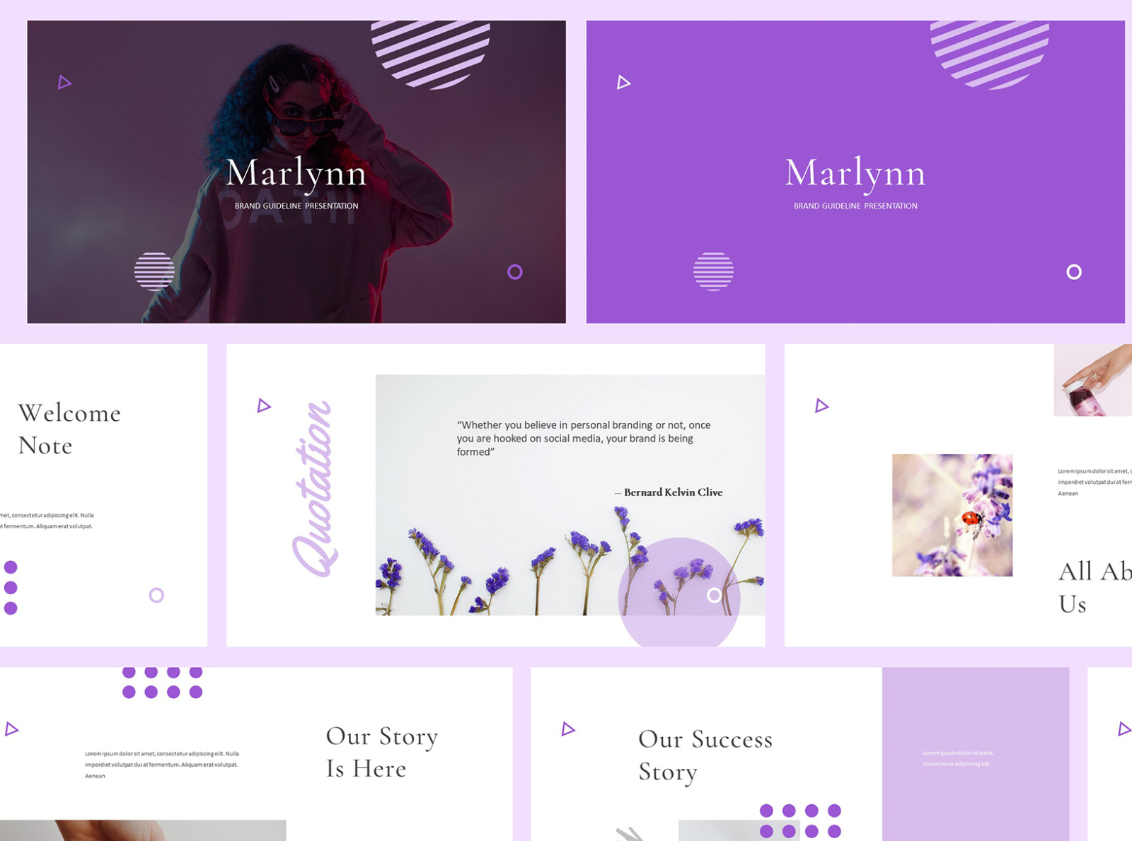 Marlynn Brand Guidelines Powerpoint by Giant Design on Dribbble