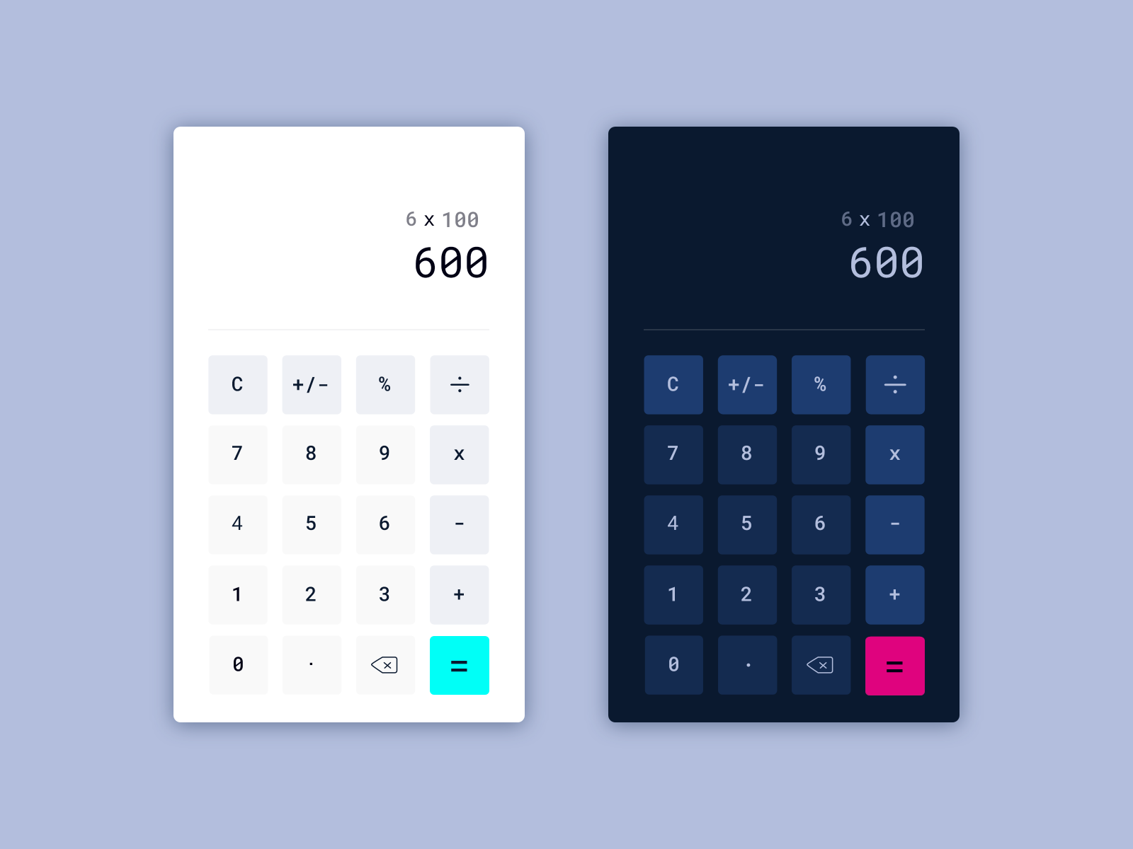 Calculator by Lejla Kratina on Dribbble