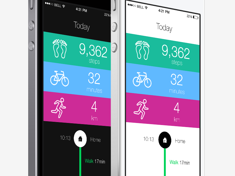 Moves App [iOS] by Gianluca Rispo on Dribbble