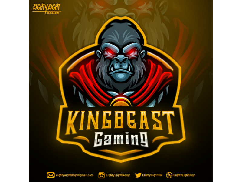 KINGBEAST GAMING by Eighty Eight Design on Dribbble