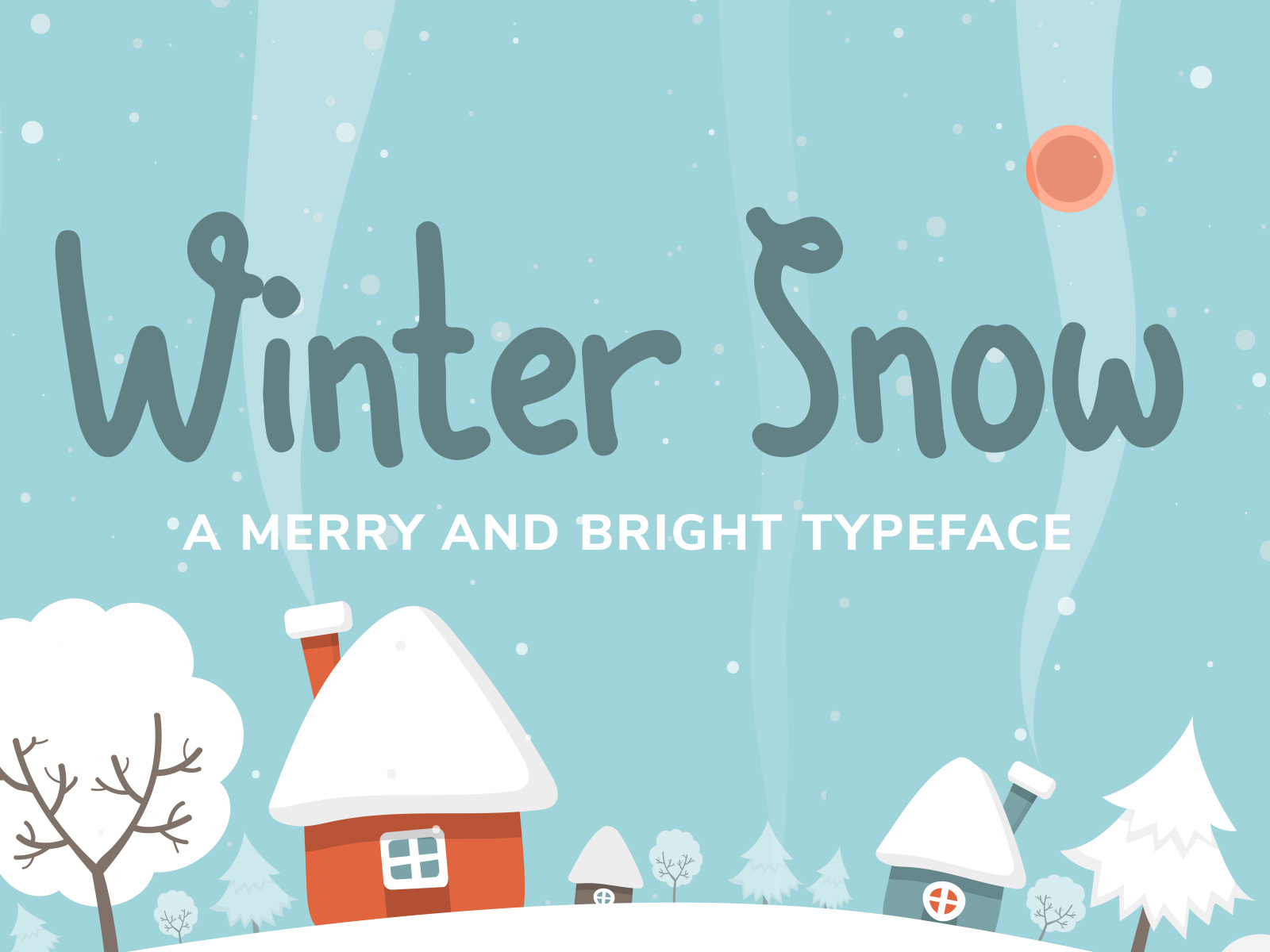 Winter Snow Font by Helotype on Dribbble