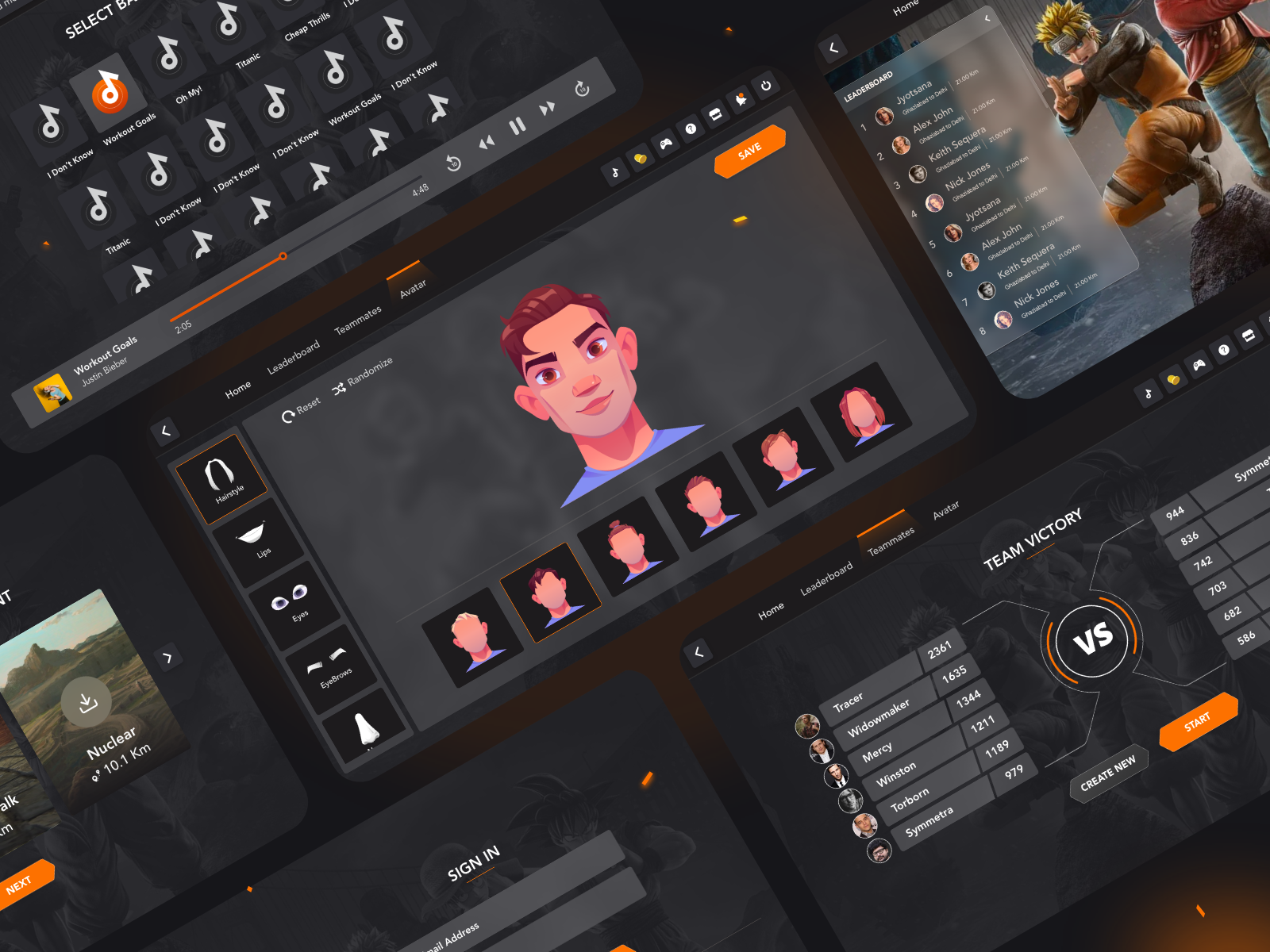 Game Screens Ui by Mobcoder Inc on Dribbble