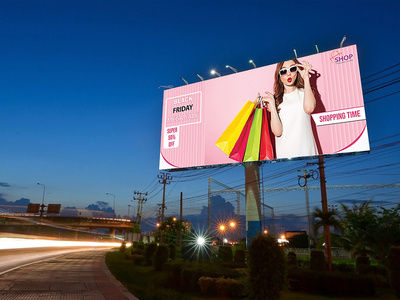 shoping billboard by Fahima Akter on Dribbble