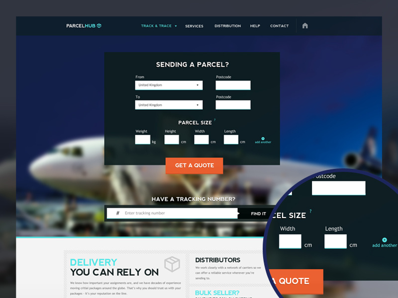 Parcel Tracking UI by MartinDM on Dribbble