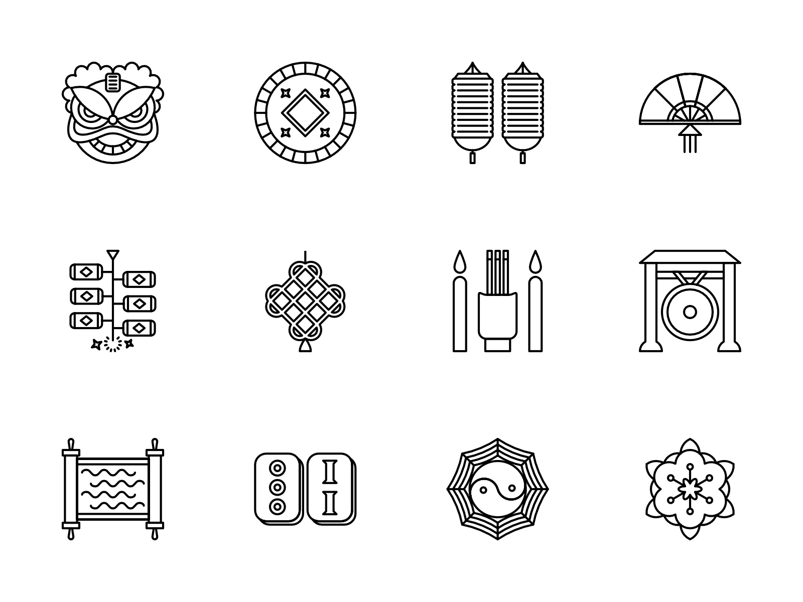 Chinese Icon Set by DeGraFik on Dribbble