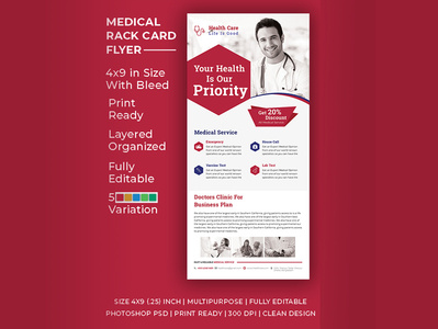 DL MEDICAL RACK CARD TEMPLATE by MD Zahid_Hasan on Dribbble