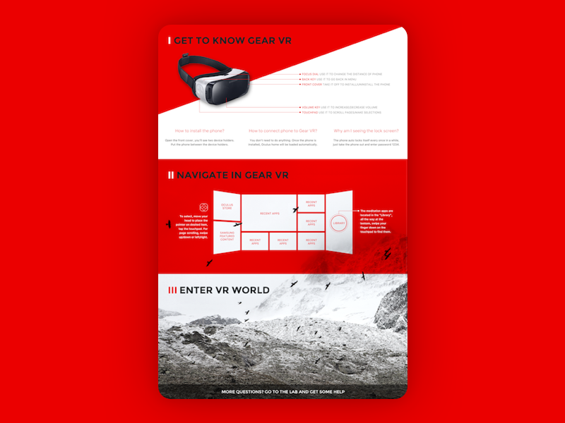 Gear VR poster by Vanessa Li (郦橙) on Dribbble