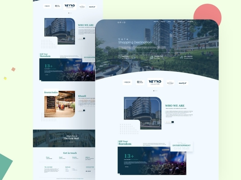 The Grid Website UI Design For Pakistan Client by Ansar Khan on Dribbble