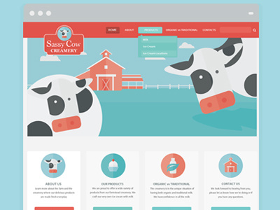 Sassy Cow Creamery by Maureen McGinn on Dribbble