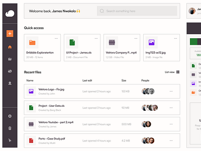 Kemawan - Cloud storage dashboard by Syahrul Falah for Vektora on Dribbble