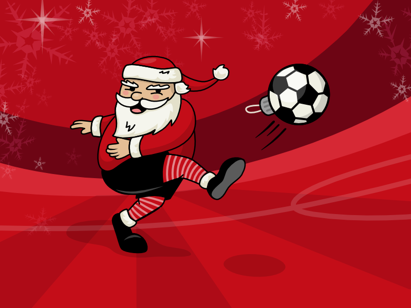 Football Santa by Petra Culinovic on Dribbble