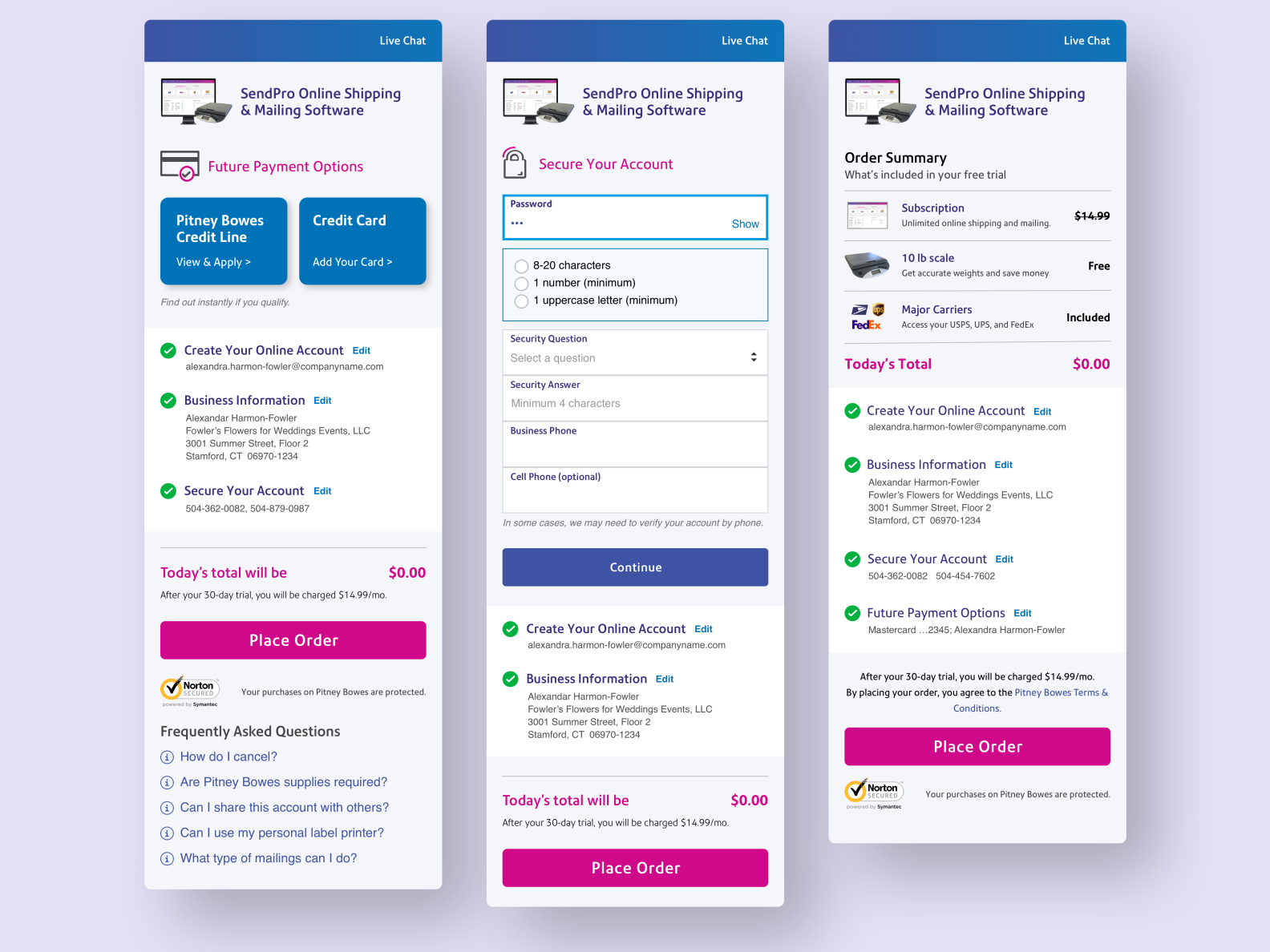 mobile checkout by Michael Touna on Dribbble