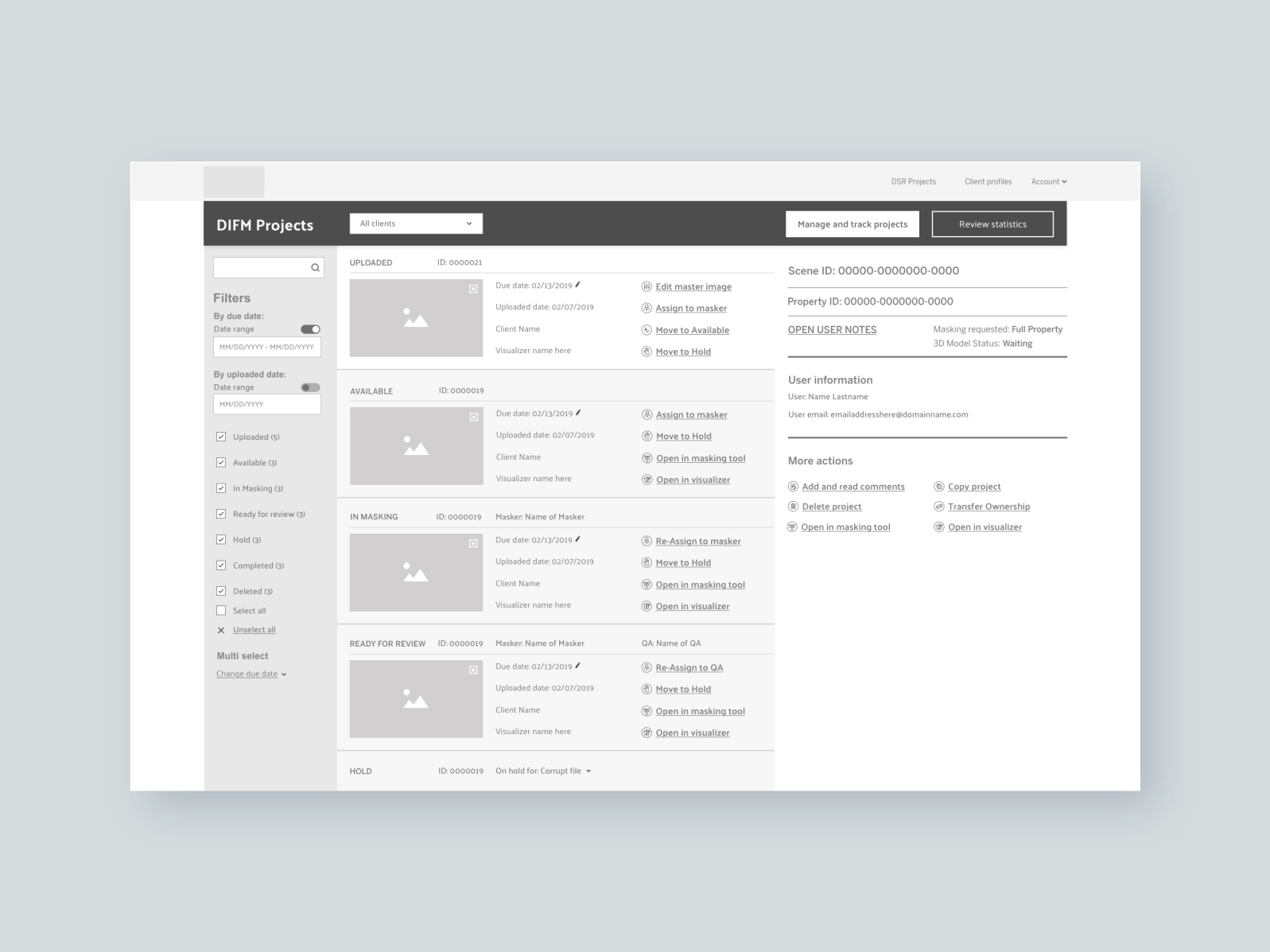 Project Tracker by Mariana Angeli on Dribbble