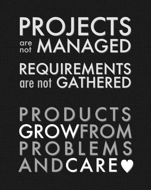 My product design philosophy poster by Joe Fiorini on Dribbble