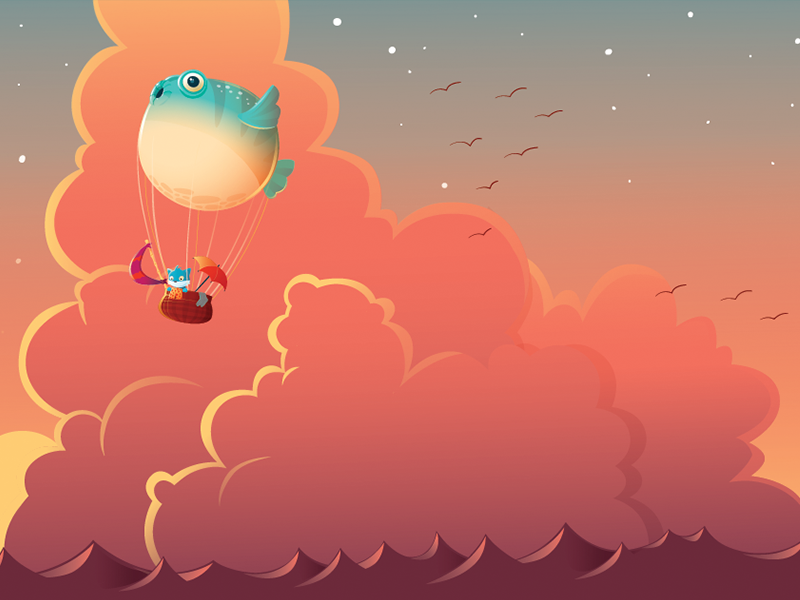 Helium Fish by William Dalebout on Dribbble