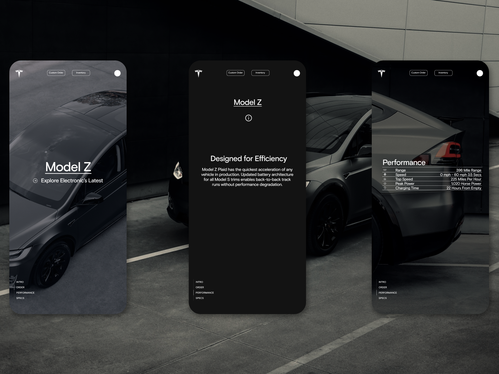 Tesla - Mobile Ui Design Layout by Dj on Dribbble