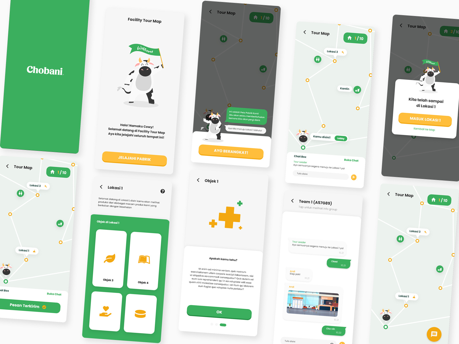 Facility Tour Map - Mobile App Design by Ivan Hanif on Dribbble