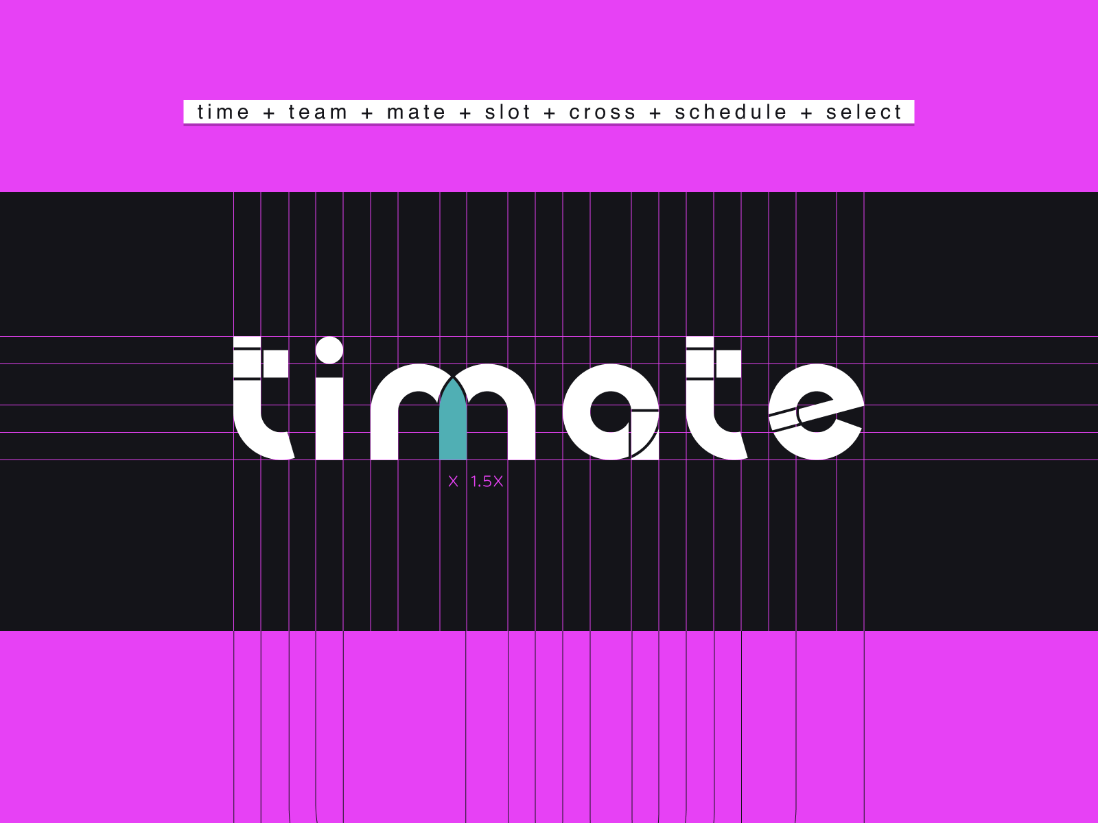 Anatomy of TIMATE logo by Natasha Sharkevich on Dribbble