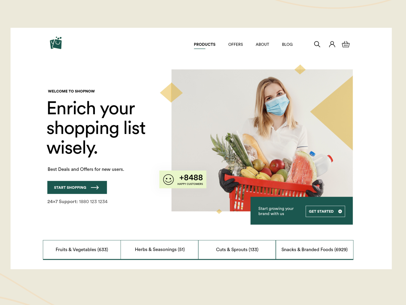 Shopping Website by TKV Creatographics on Dribbble