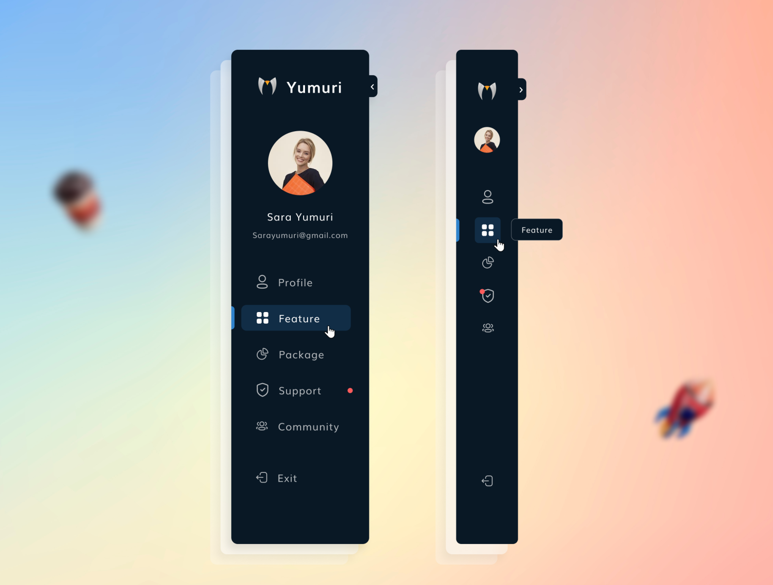 Dashboard-Admin-Sidebar by Farshad Amirshoghi on Dribbble