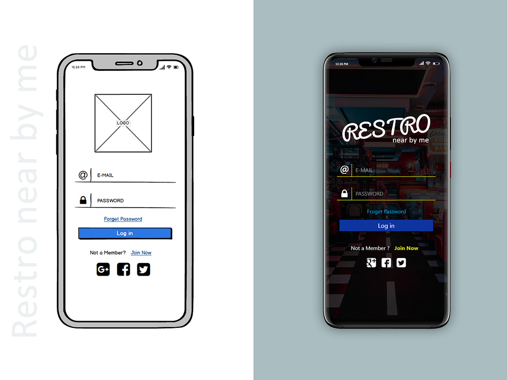Login Wireframe designs, themes, templates and downloadable graphic ...