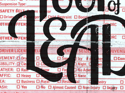 Foot of Lead by Anthony Wartinger on Dribbble