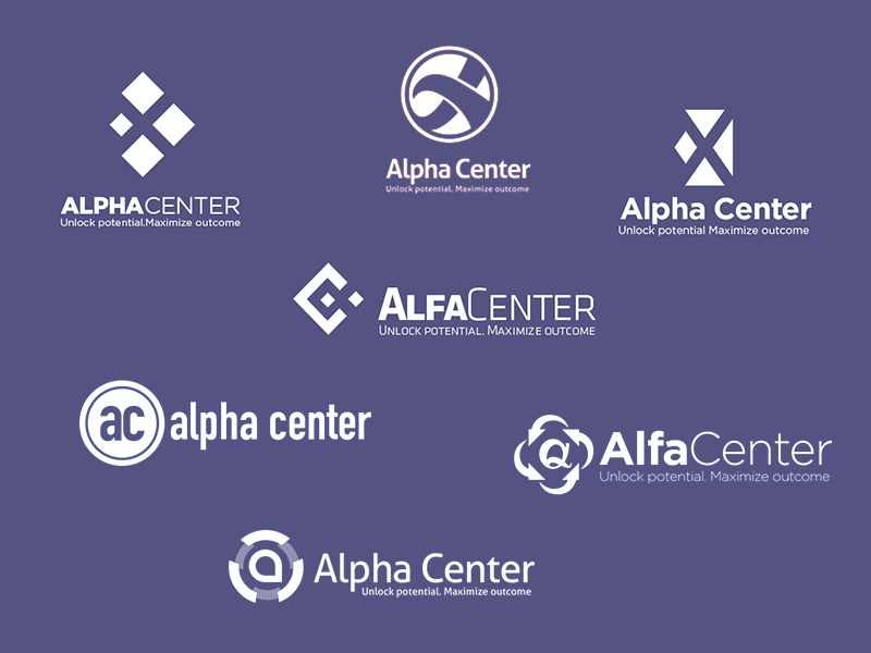 Alpha Logo by Dmytro Marynchev on Dribbble