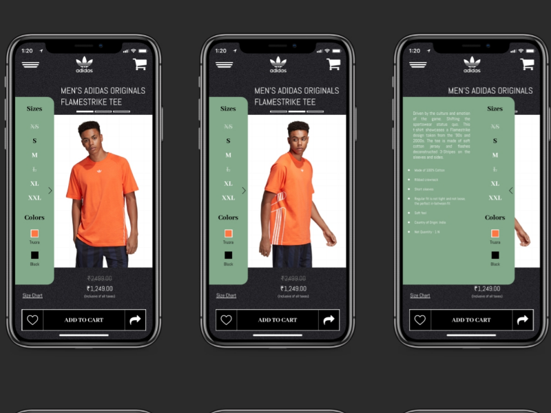 Adidas Originals application concept design. by Shubham Yagnik on Dribbble